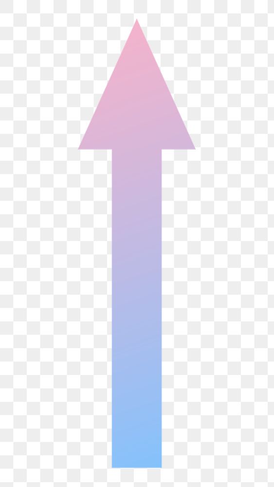 Arrow png sticker, go straight | Premium PNG Sticker - rawpixel