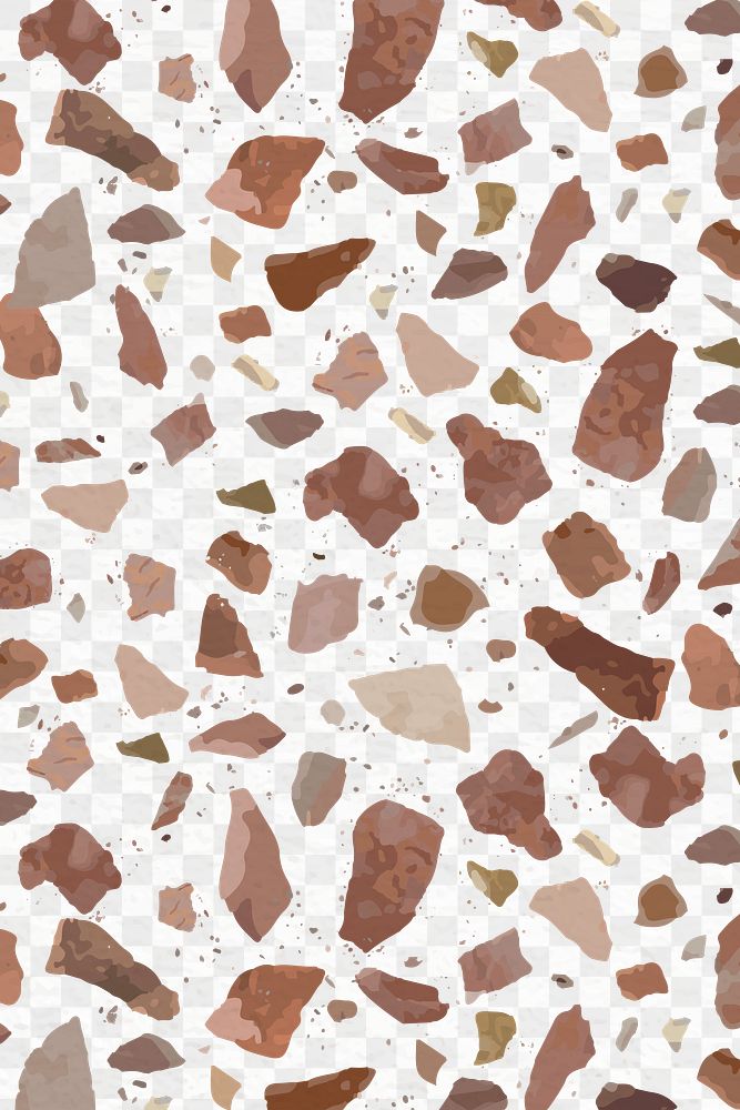 Brown Terrazzo pattern png, transparent | Free PNG - rawpixel