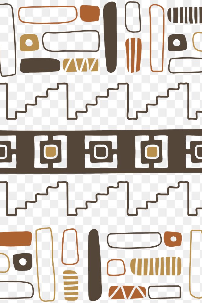 Tribal pattern png transparent background, | Free PNG - rawpixel