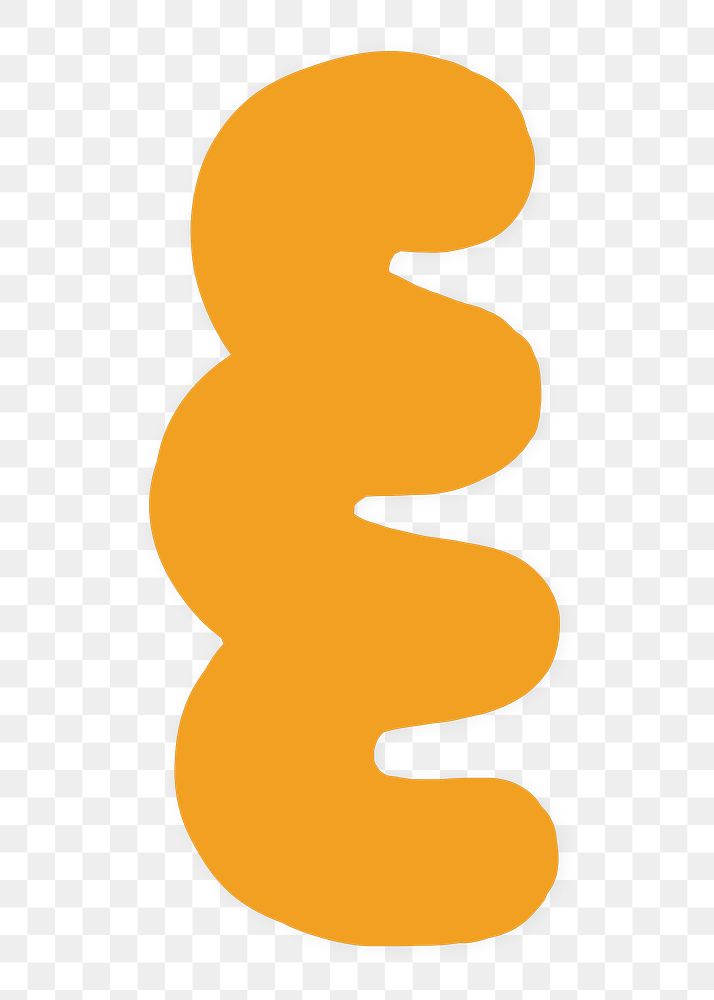 Yellow abstract png shape sticker, | Premium PNG Sticker - rawpixel