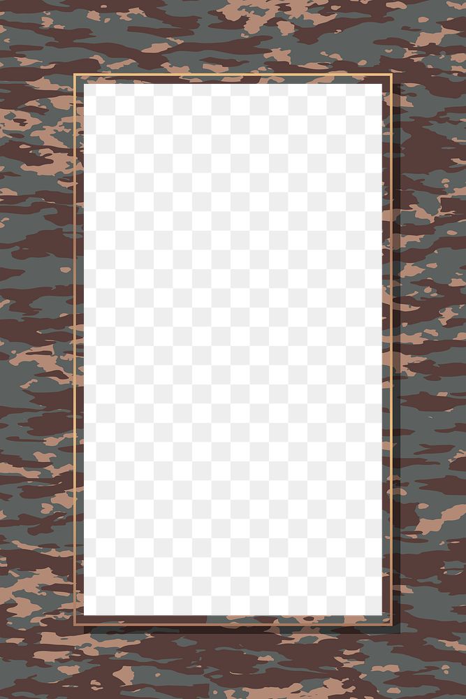 Frame PNG, camo pattern border, | Premium PNG - rawpixel