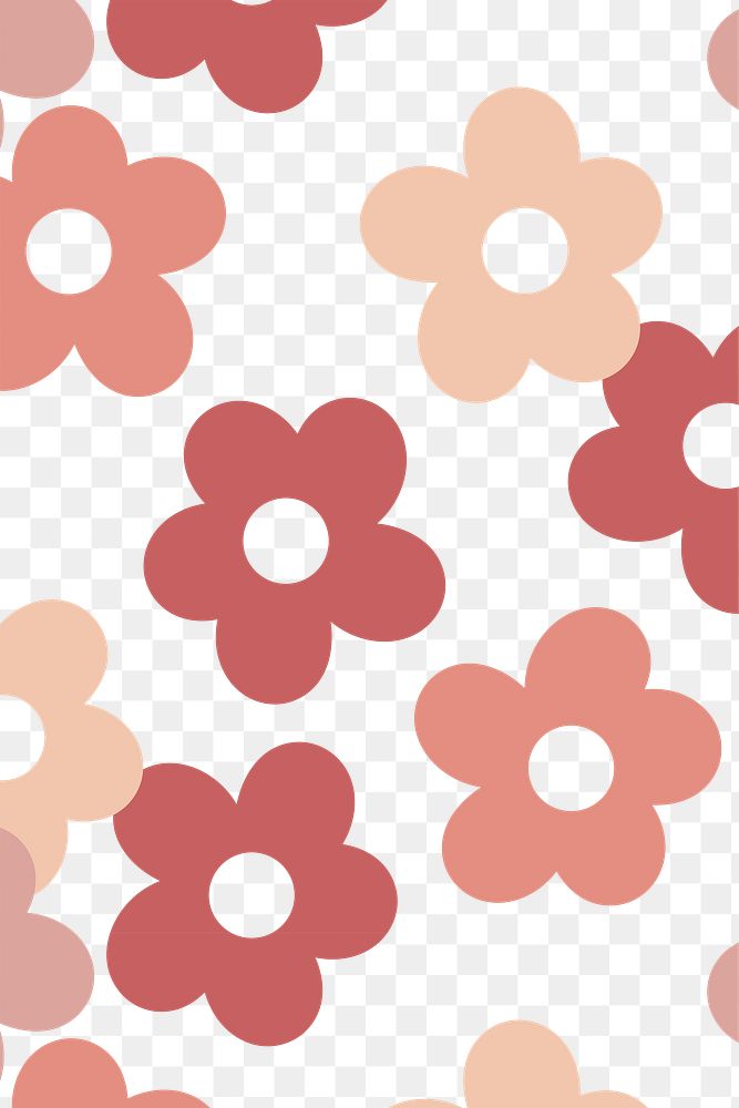 Pink floral seamless patterned transparent | Free PNG - rawpixel