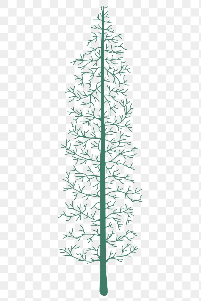 Cute pine tree sticker design | Free PNG Sticker - rawpixel