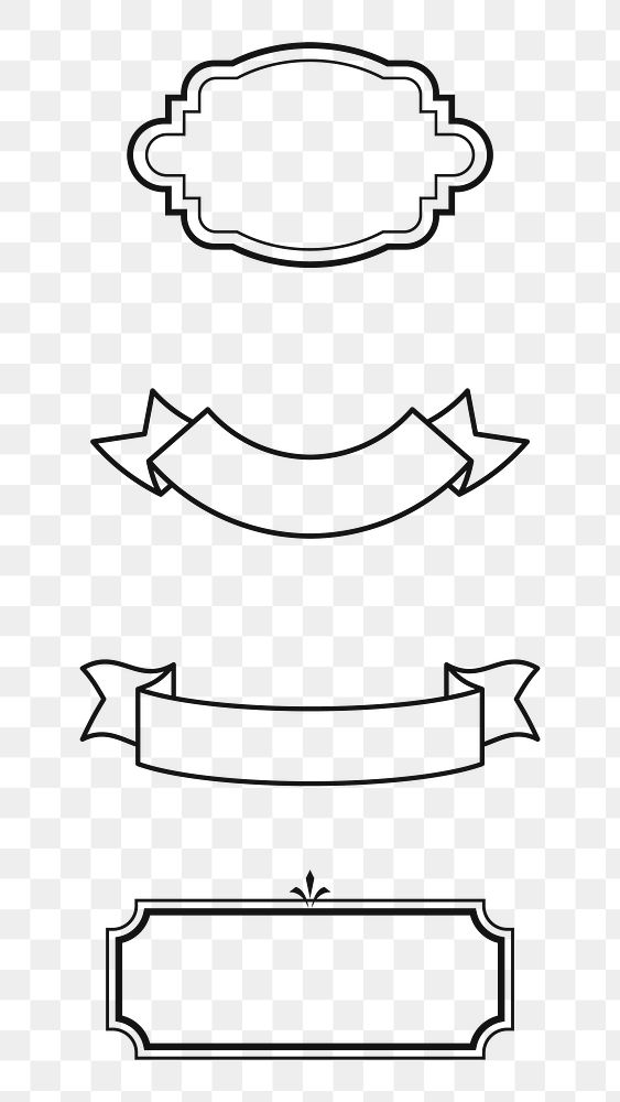 Vintage label collection transparent png | Premium PNG - rawpixel