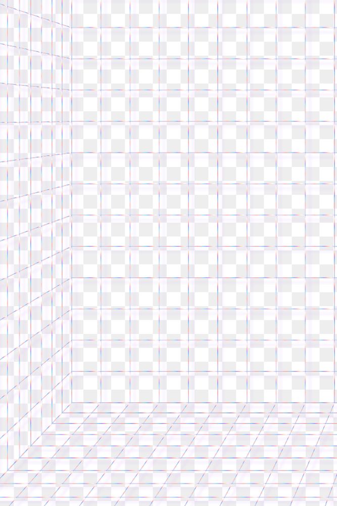 3D png wireframe grid room | Free PNG - rawpixel