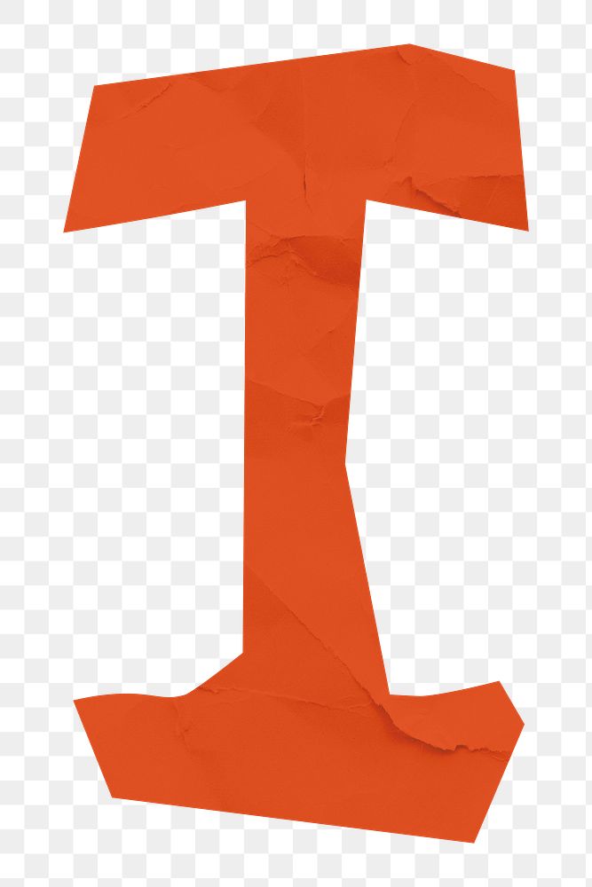 I letter paper cut png | Free PNG Sticker - rawpixel