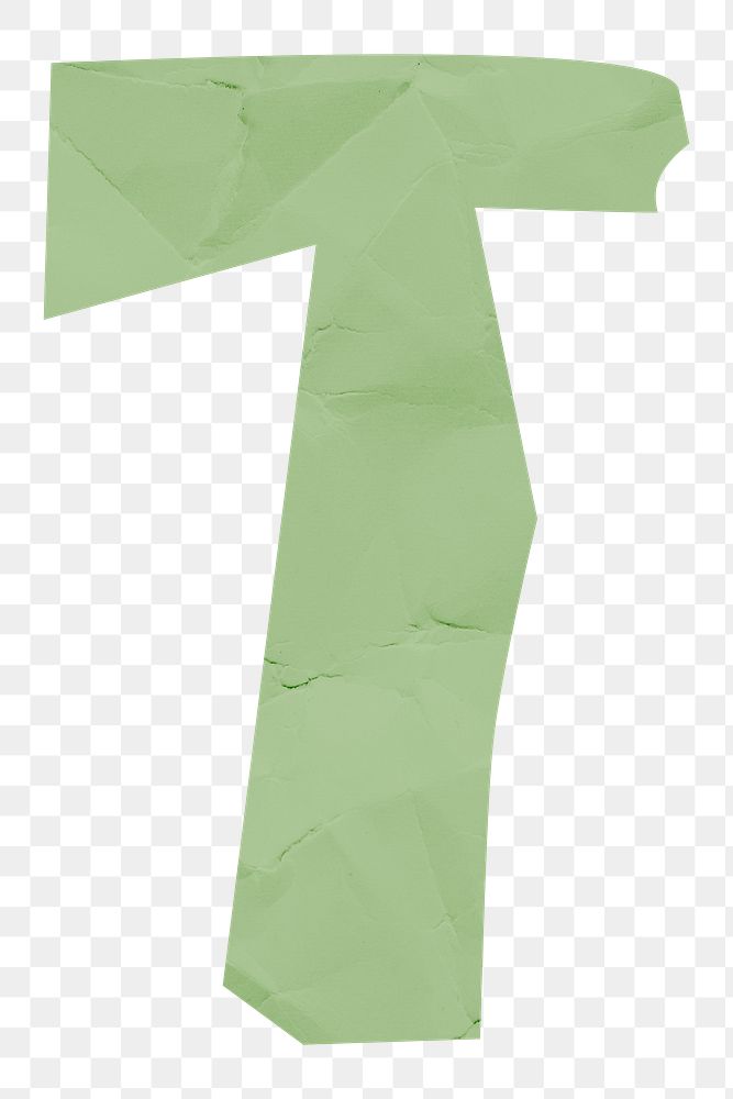 T letter paper cut png | Free PNG Sticker - rawpixel