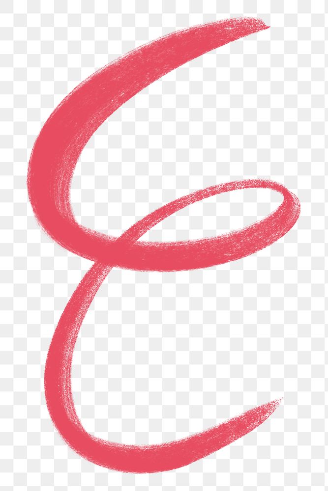 Letter E cursive typography png | Free PNG - rawpixel