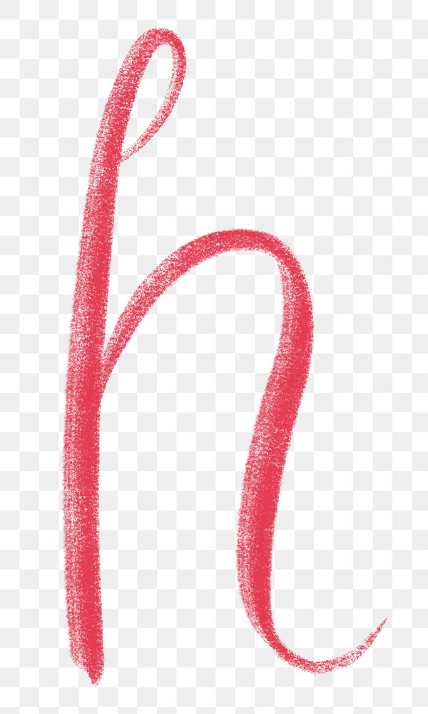 Letter H cursive typography png | Free PNG - rawpixel