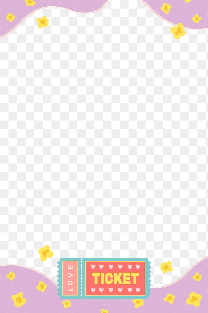 Png frame movie ticket border | Free PNG - rawpixel