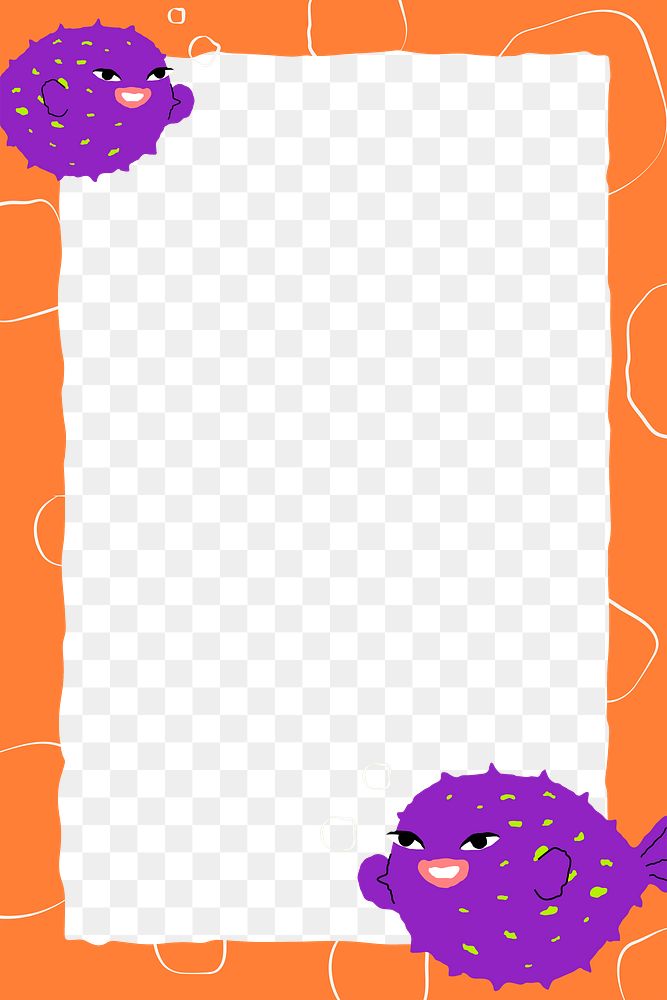 Png fish frame cute animal | Free PNG - rawpixel