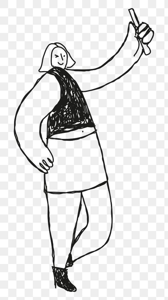 Minimal hand drawn transparent png | Free PNG Sticker - rawpixel