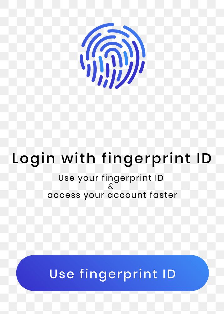 Fingerprint png scan UI screen | Free PNG - rawpixel