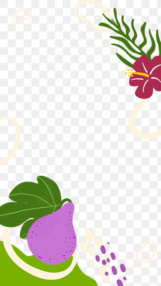 Purple pear fruit frame design | Free PNG - rawpixel