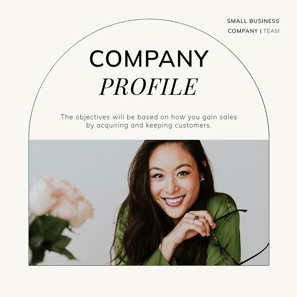 Company profile Instagram post template | Premium Editable Template ...