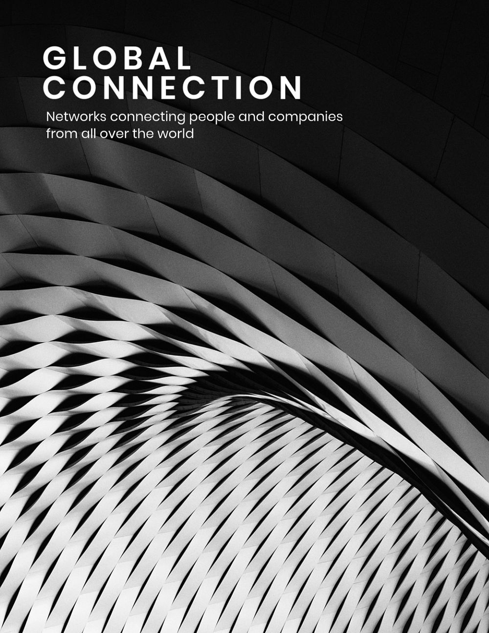 Global connection flyer editable template, | Free Editable Template ...