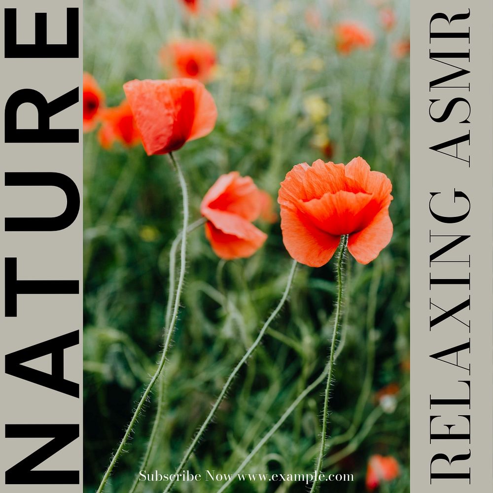 Nature Instagram post template, editable | Premium Editable Template ...