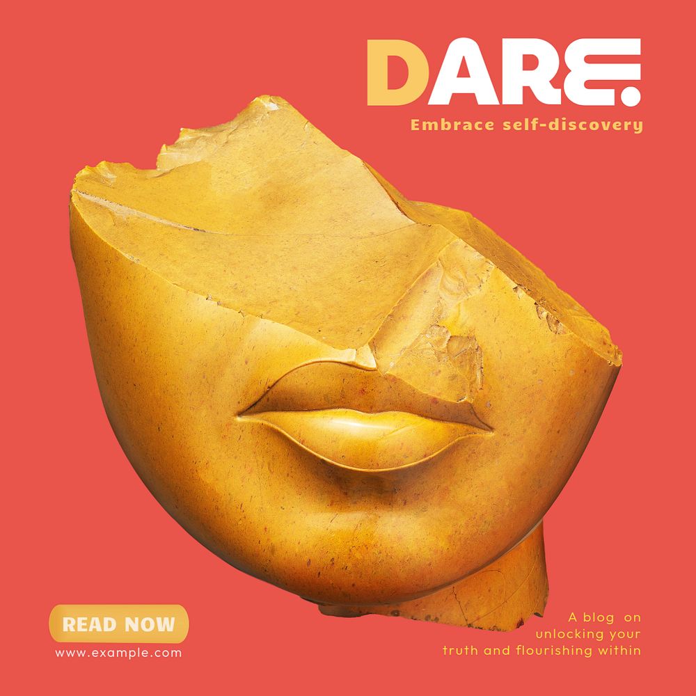 Self-discovery Instagram post template, editable | Premium Editable ...