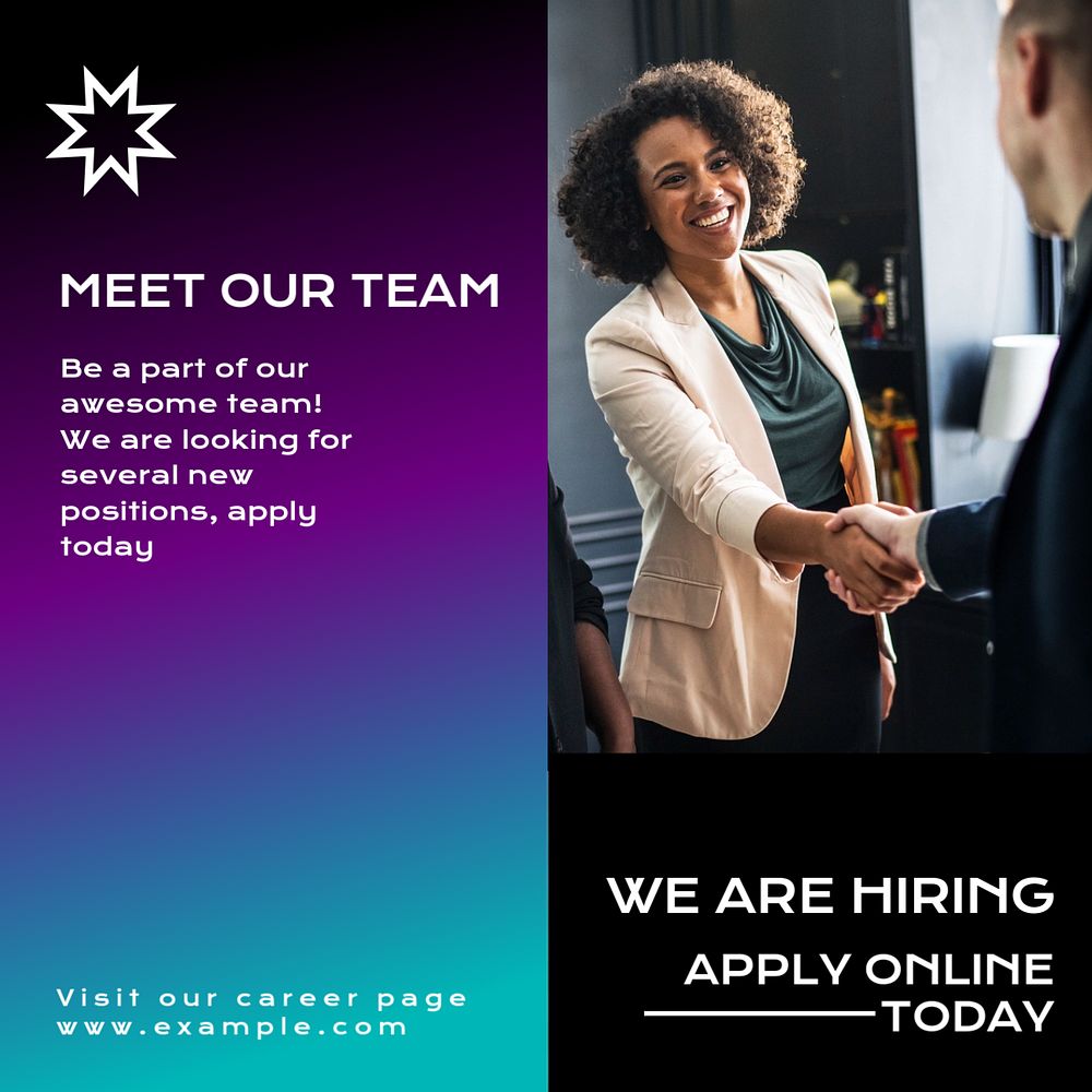 Meet our team Instagram post | Premium Editable Template - rawpixel