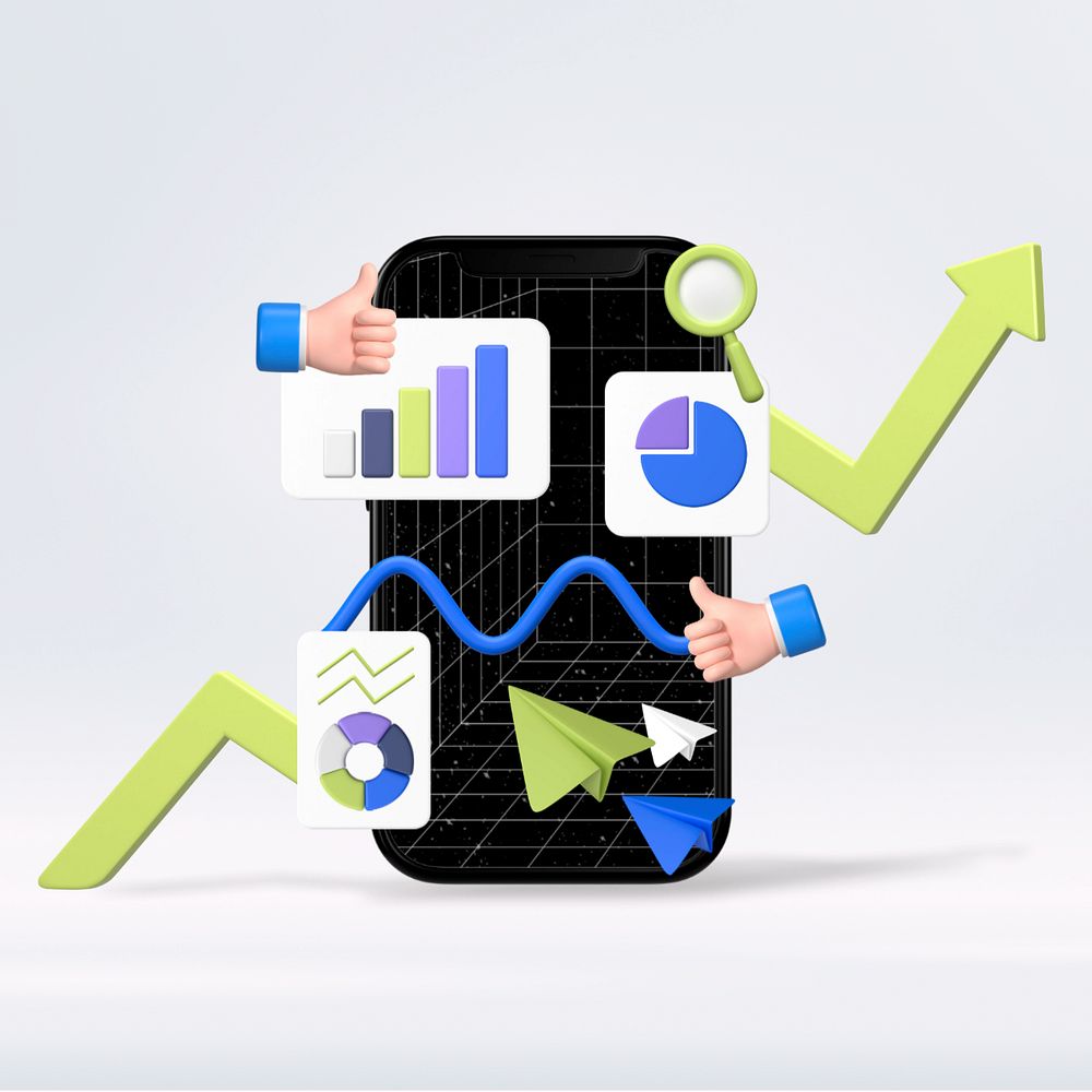 Business plan projection 3d graphic | Premium Editable Design - rawpixel