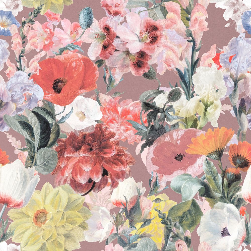Aesthetic Spring flower pattern, editable | Premium Editable Design ...