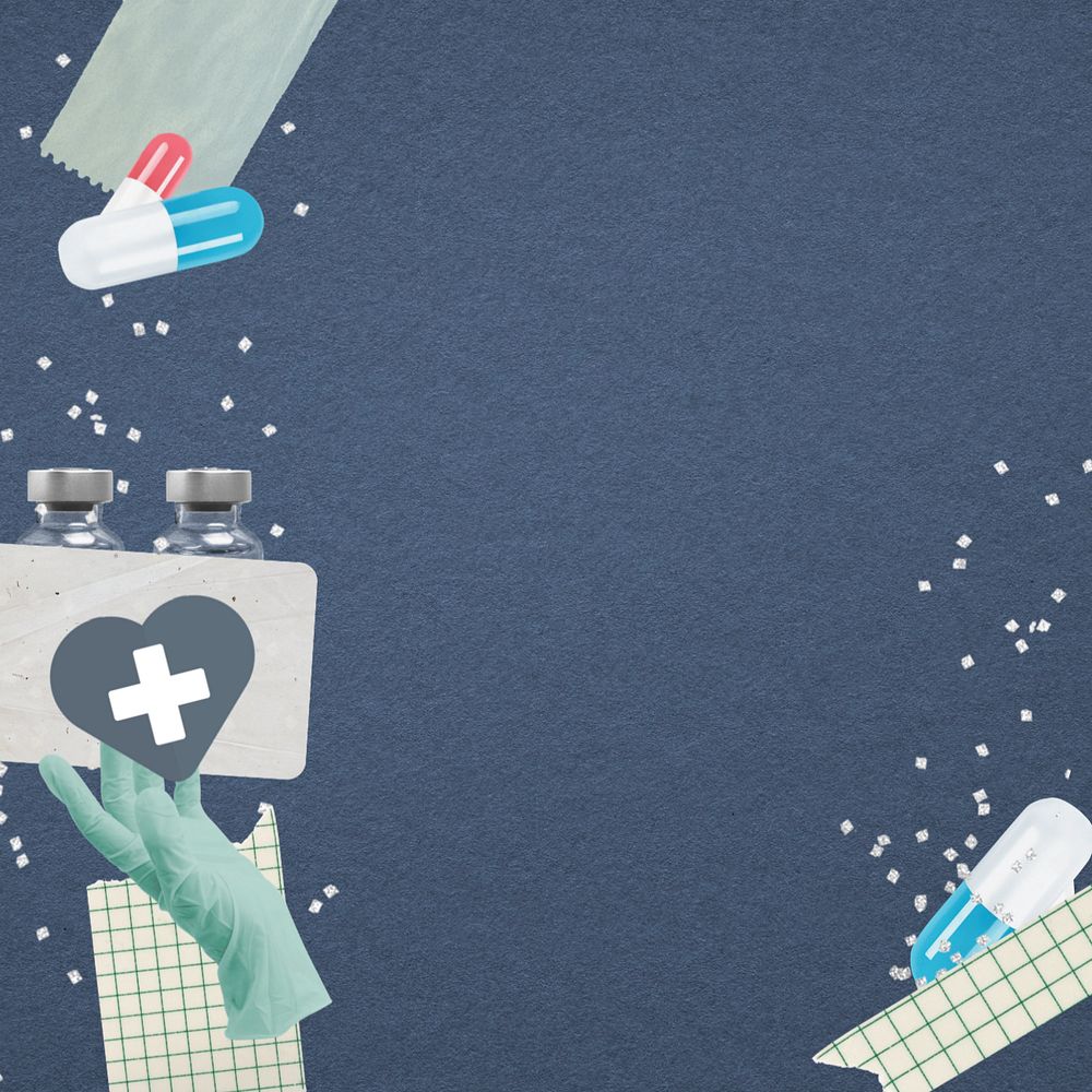 Healthcare border background, editable medical | Premium Collage Maker ...