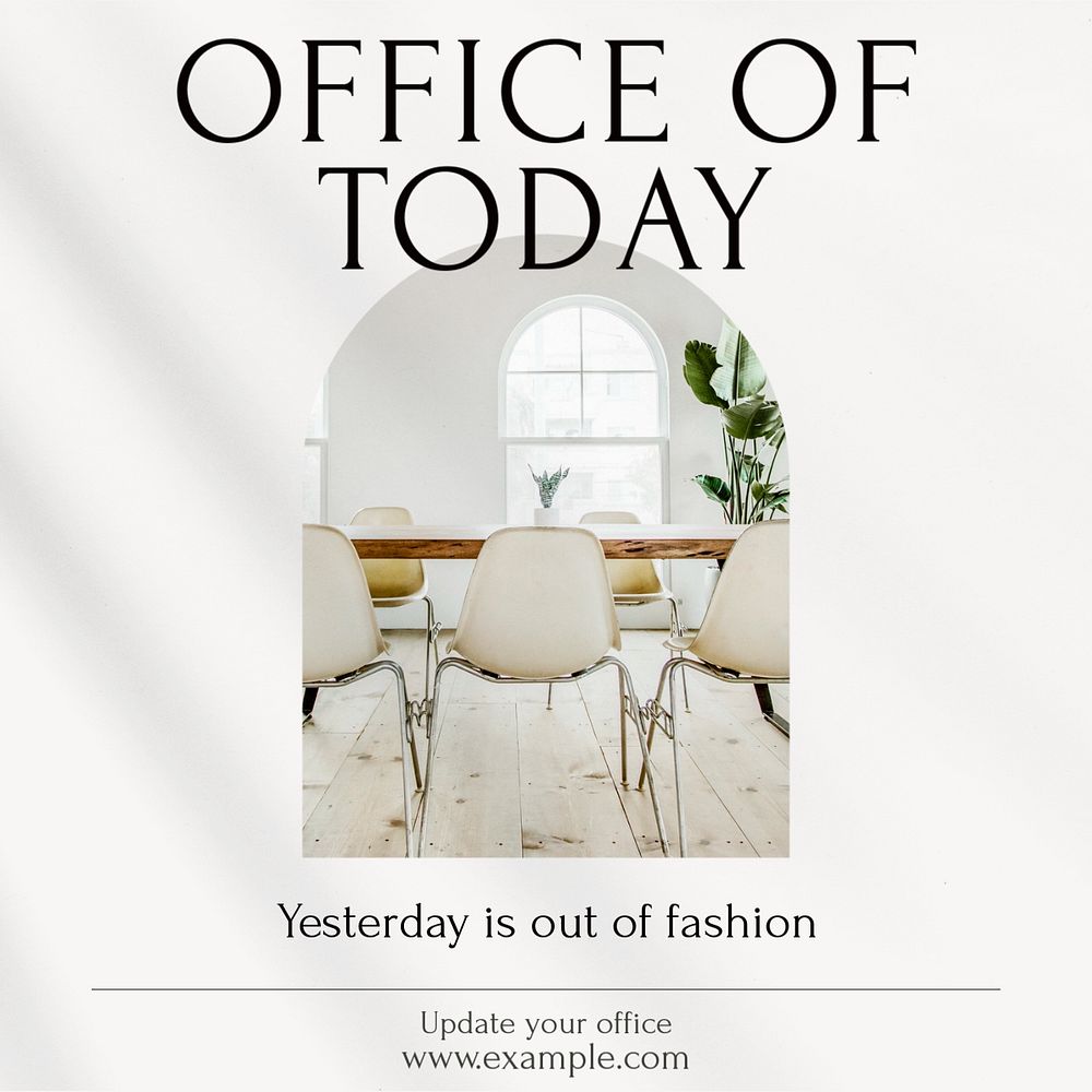 Modern office Facebook post template, | Premium Editable Template ...