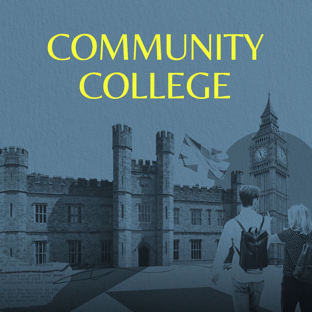 Community college Instagram post template | Premium Editable Template ...