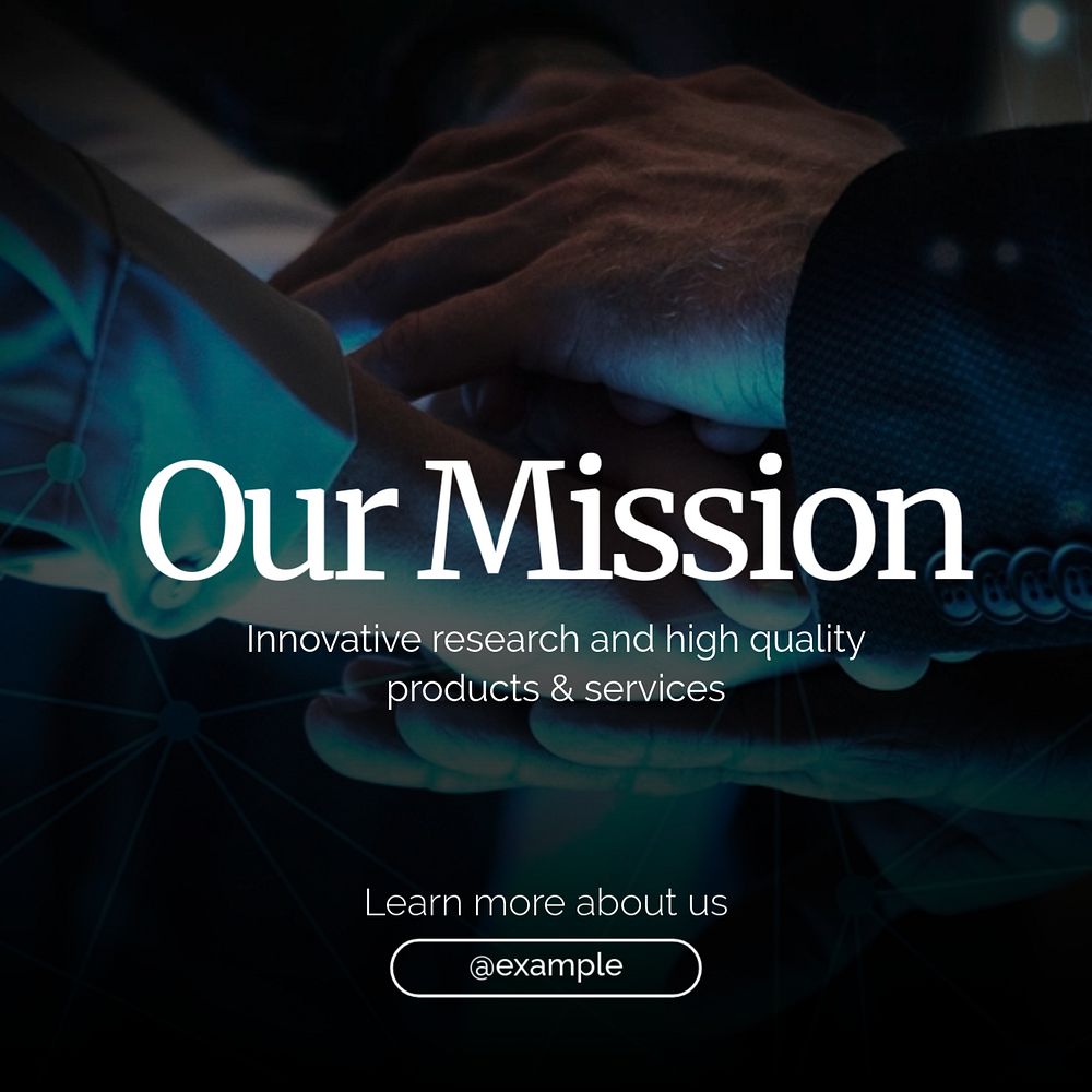 Our mission Instagram post template, | Premium Editable Template - rawpixel