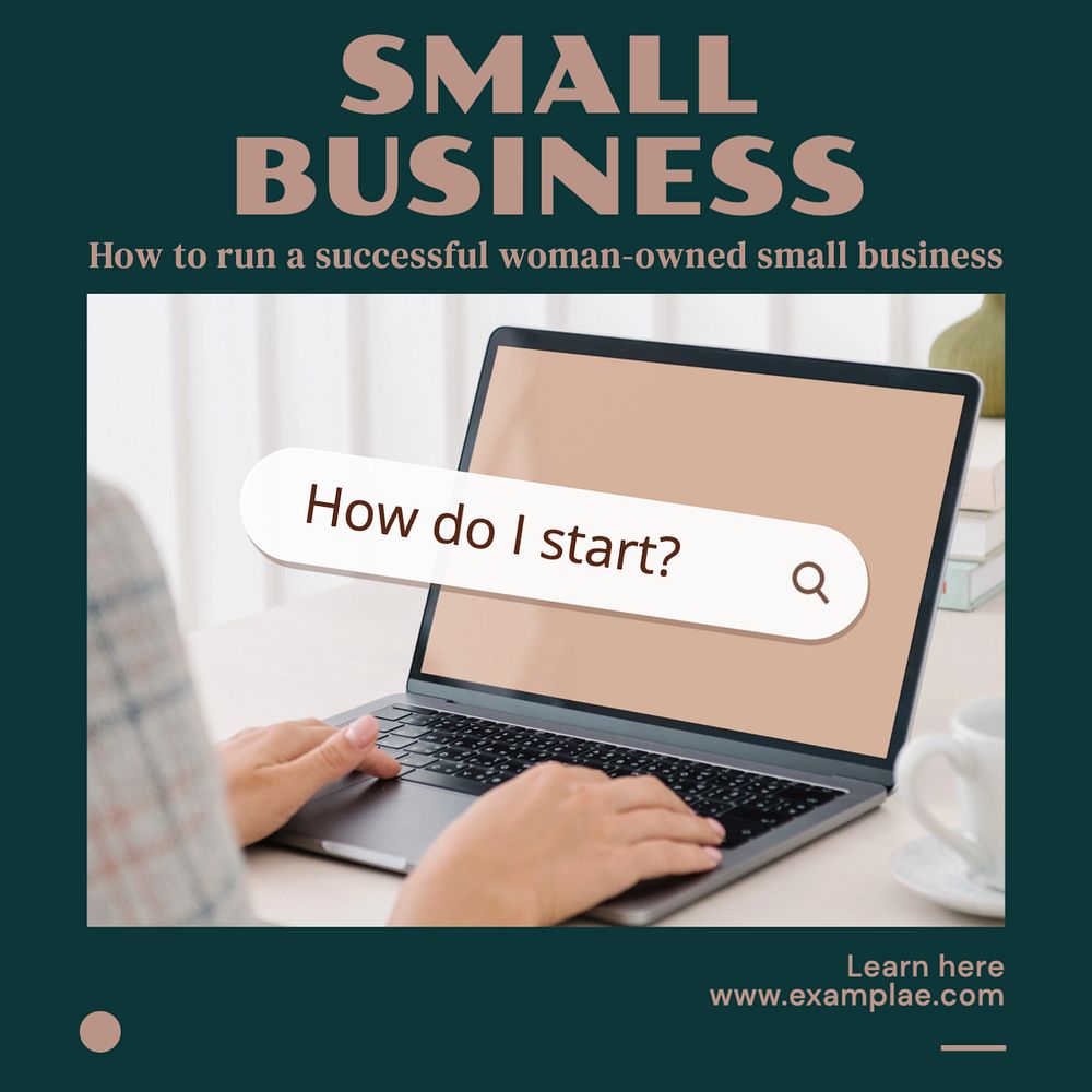 Small business Instagram post template | Premium Editable Template ...