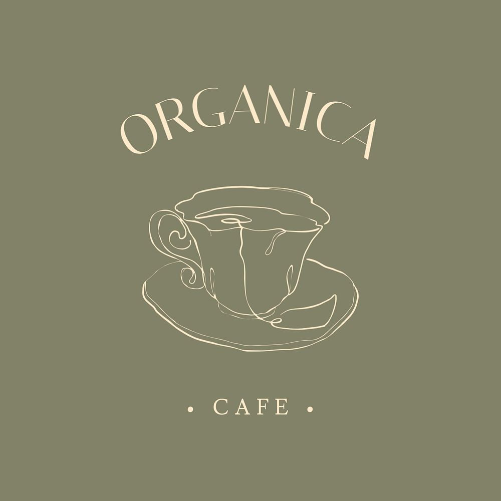 Cafe logo template, editable text | Premium Logo Maker - rawpixel