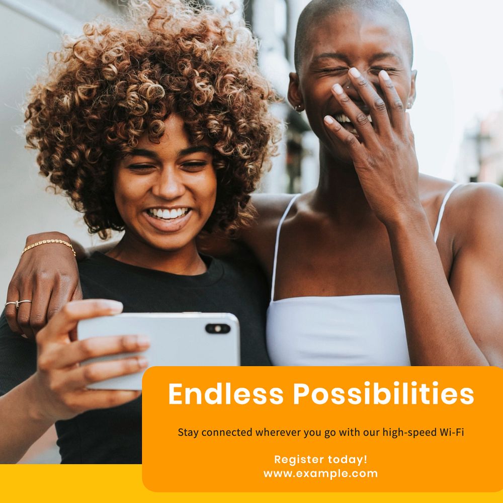 Wifi technology wireless Instagram post | Premium Editable Template ...