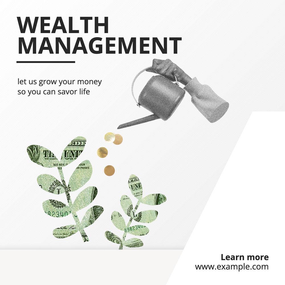 Banking Instagram post template, editable | Premium Editable Template ...