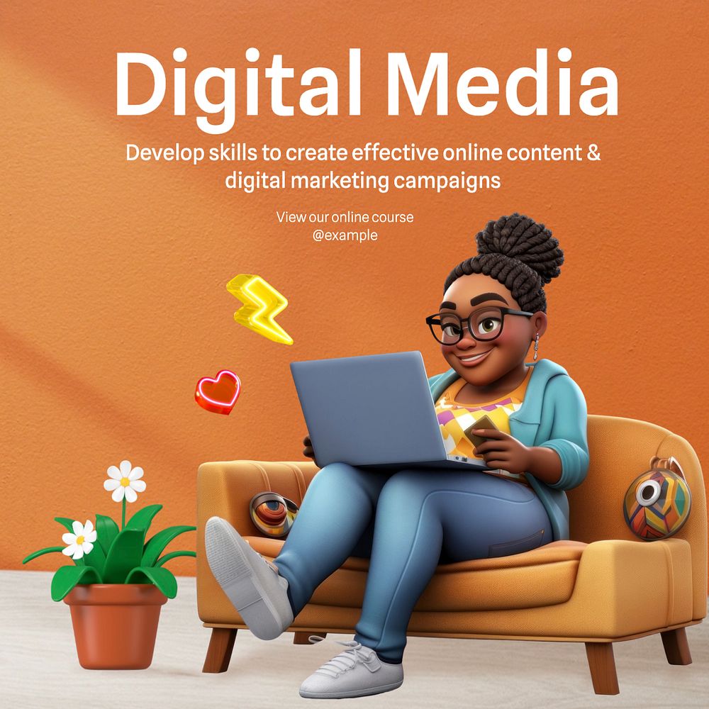 Digital media & marketing Instagram | Premium Editable Template - rawpixel