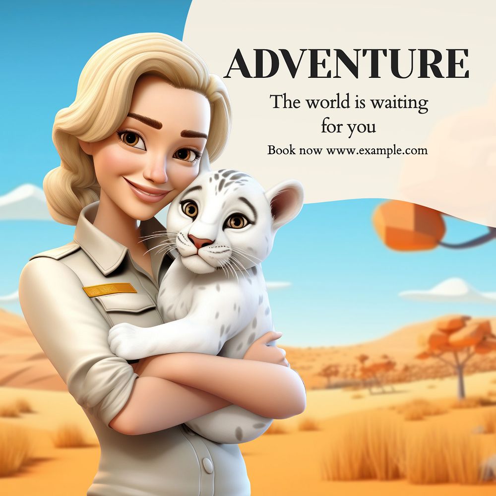 Adventure Instagram post template, editable | Premium Editable Template ...