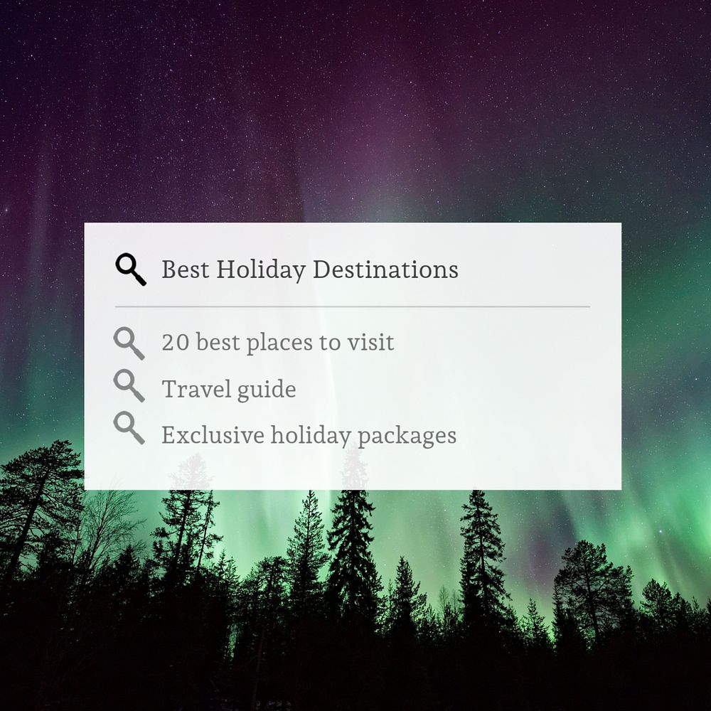 Holiday destinations Instagram post template, | Premium Editable ...