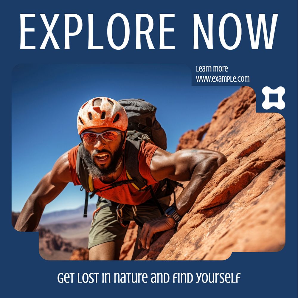 Explore now Instagram post template, | Premium Editable Template - rawpixel