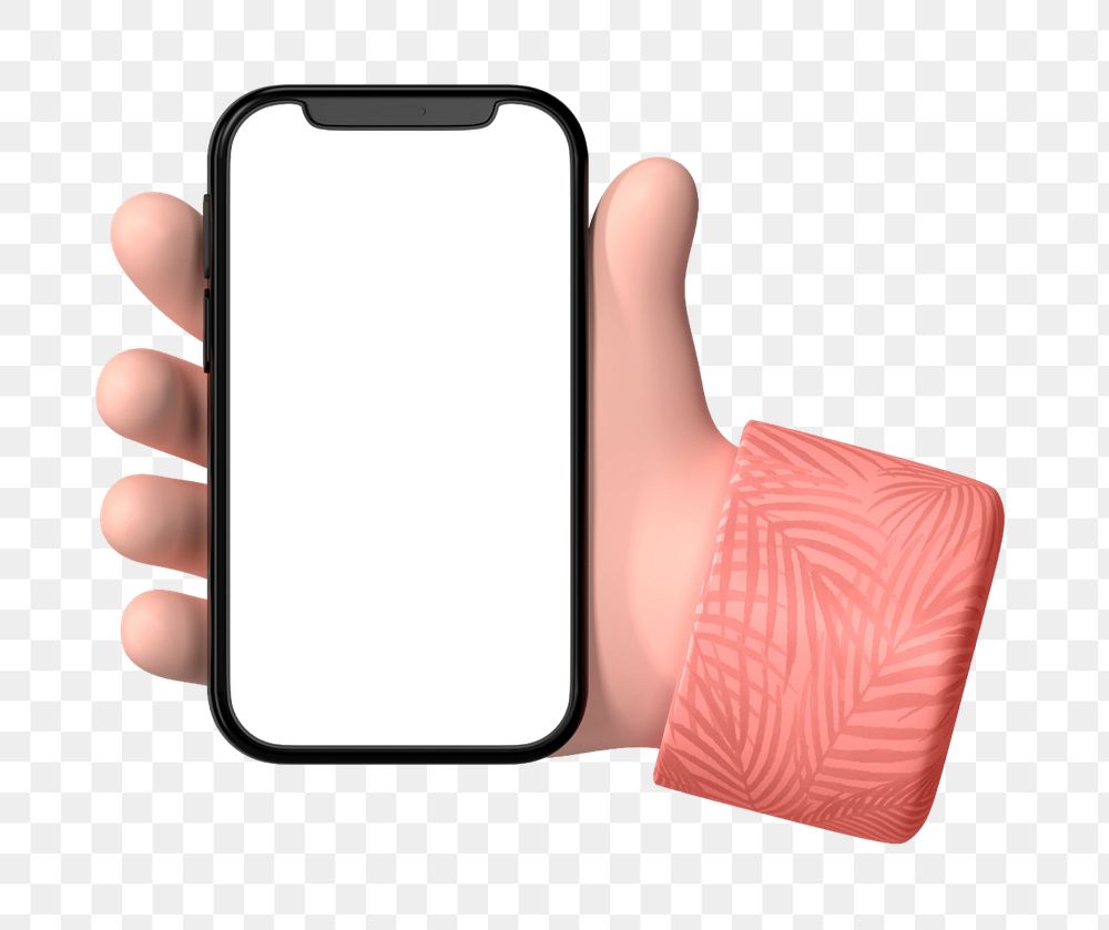 Smartphone screen editable mockup element, | Premium - rawpixel