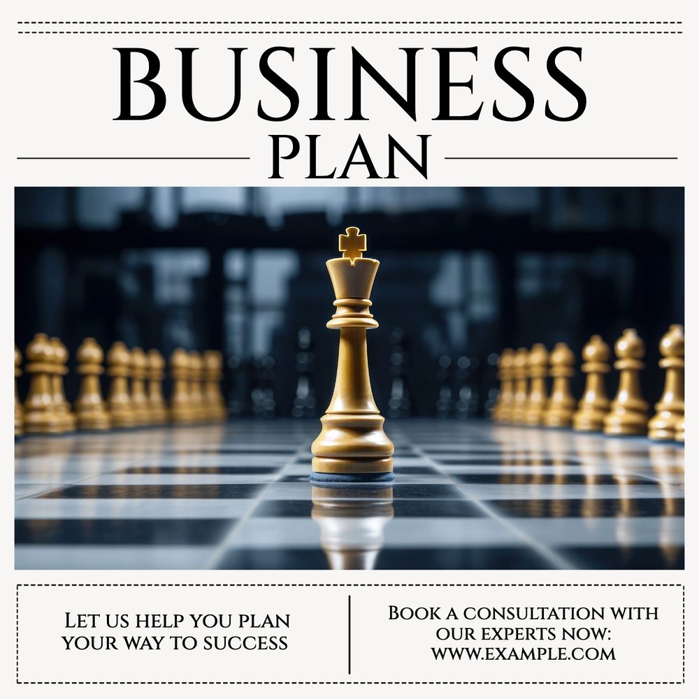 Business plan Instagram post template | Premium Editable Template ...