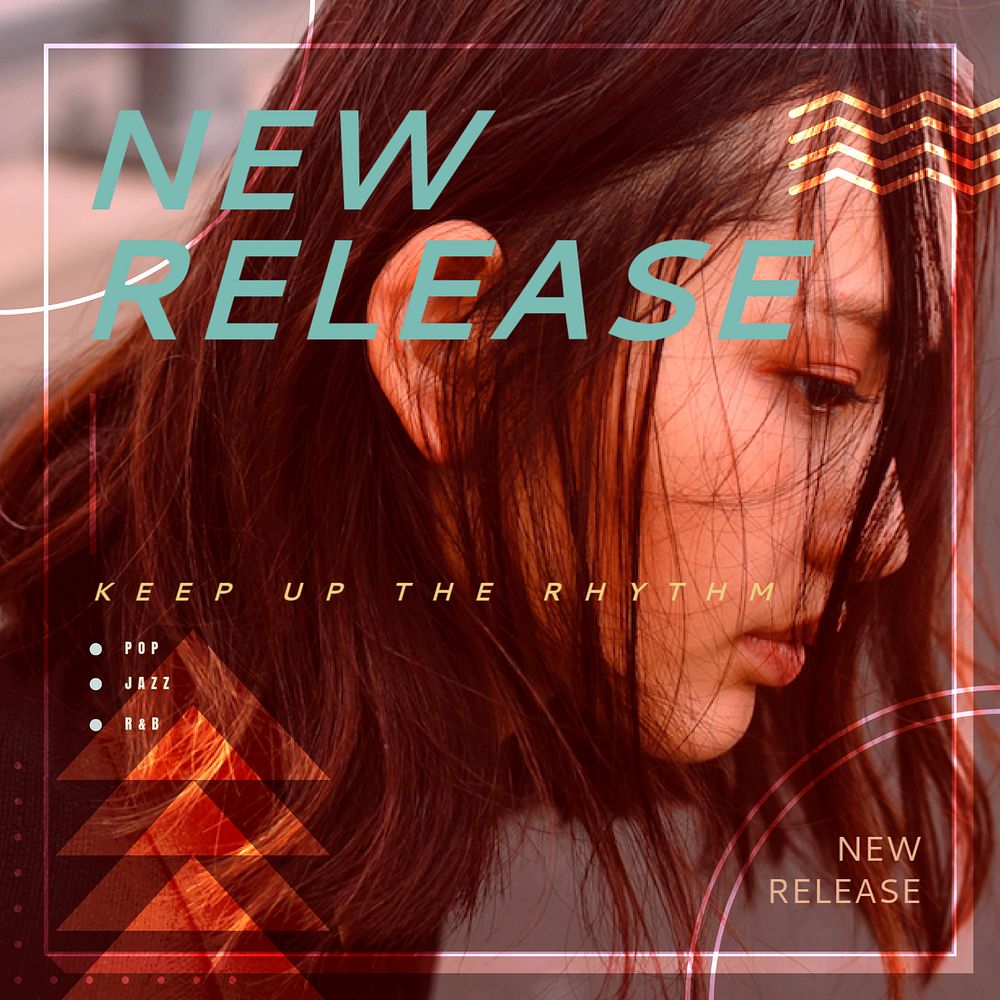 New releases Instagram post template, | Premium Editable Template ...