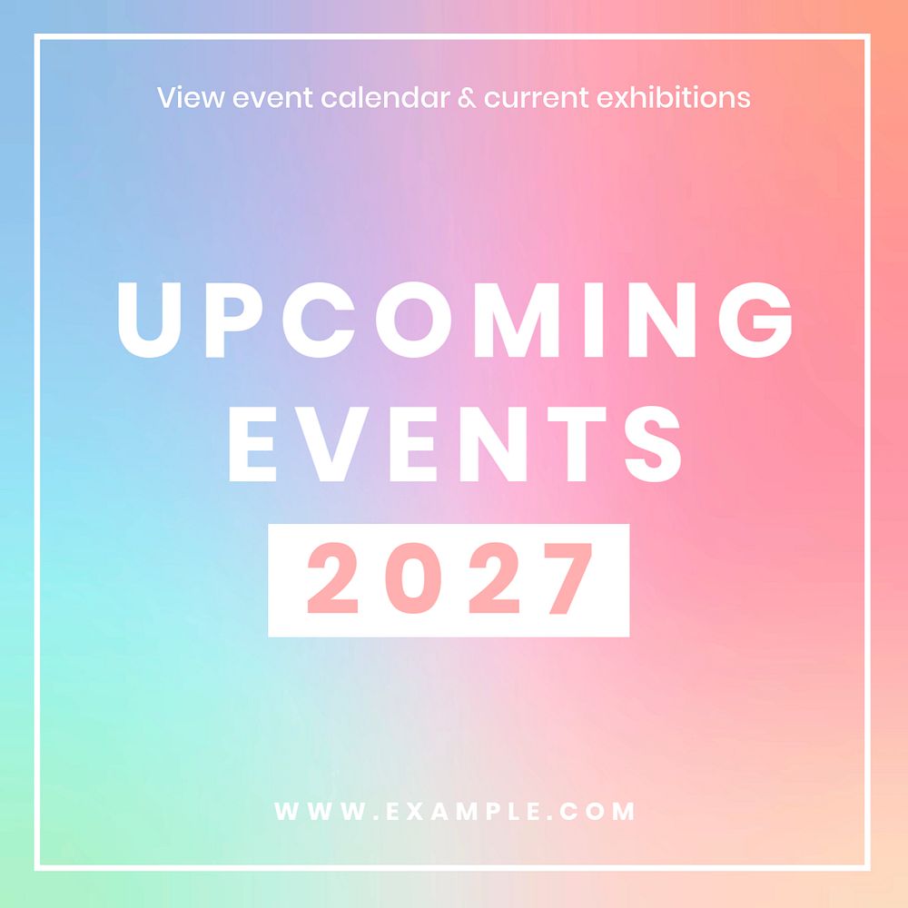Upcoming event Instagram post template, | Premium Editable Template ...