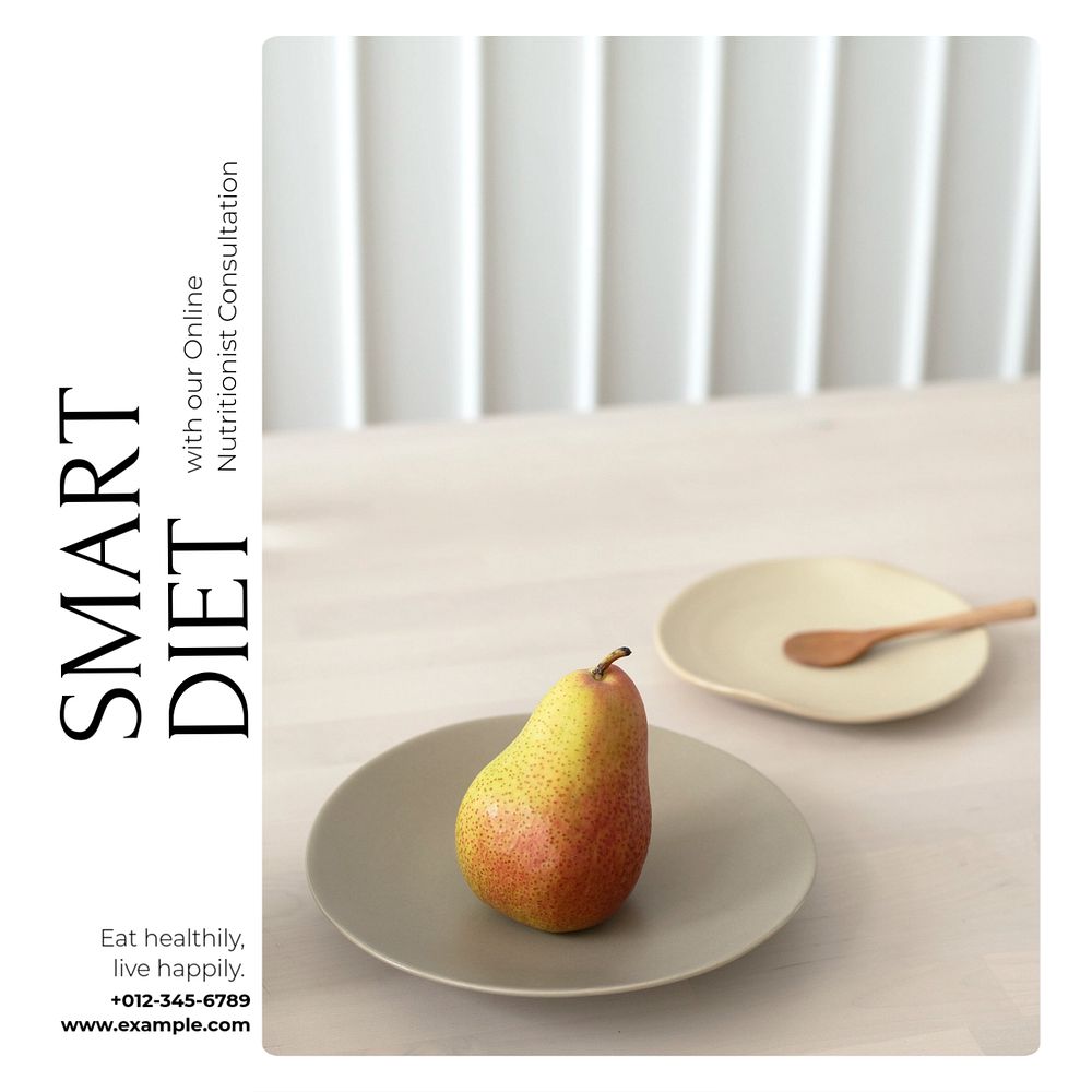 Nutritionist consultation Instagram ad template, | Premium Editable ...