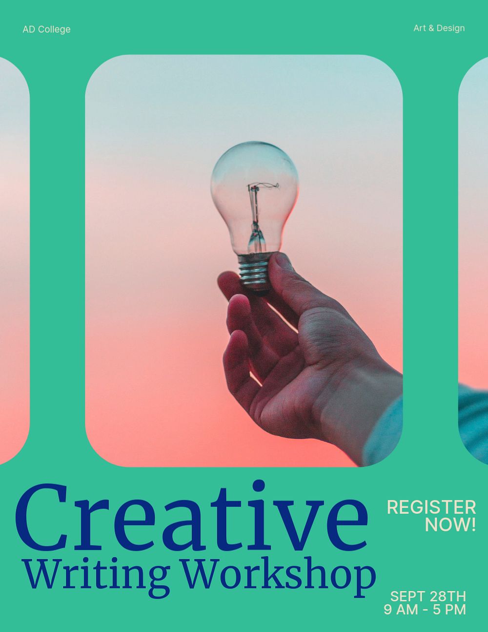 Writing workshop flyer template, editable | Premium Editable Template ...