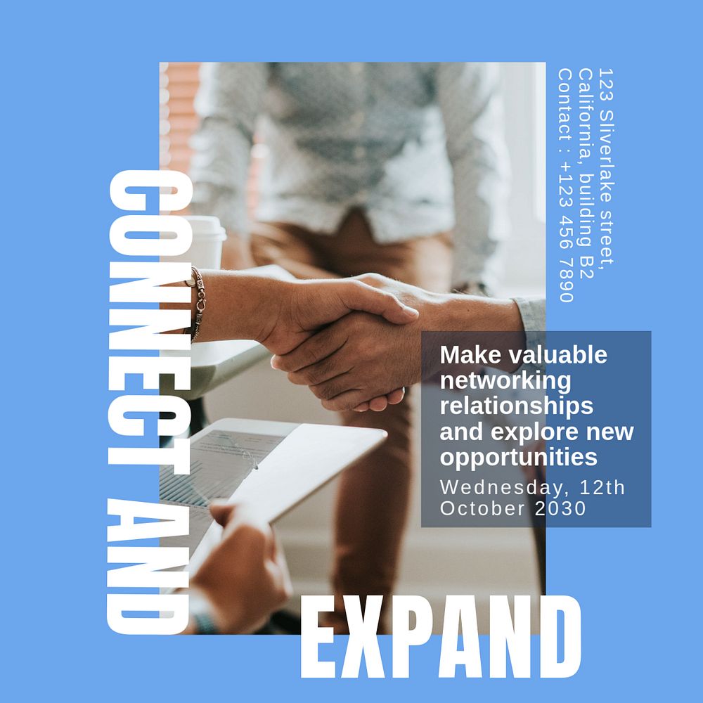 Business network event Facebook post | Premium Editable Template - rawpixel