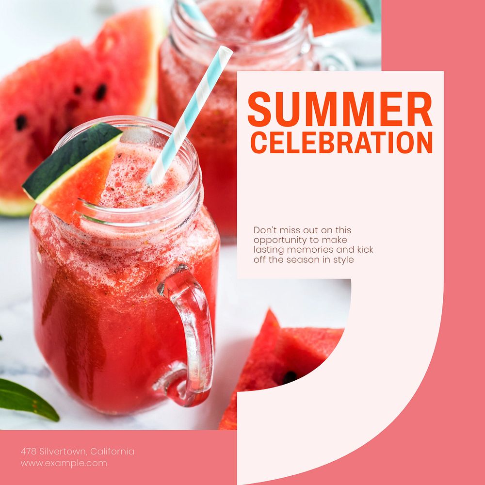 Summer party event Facebook post | Premium Editable Template - rawpixel