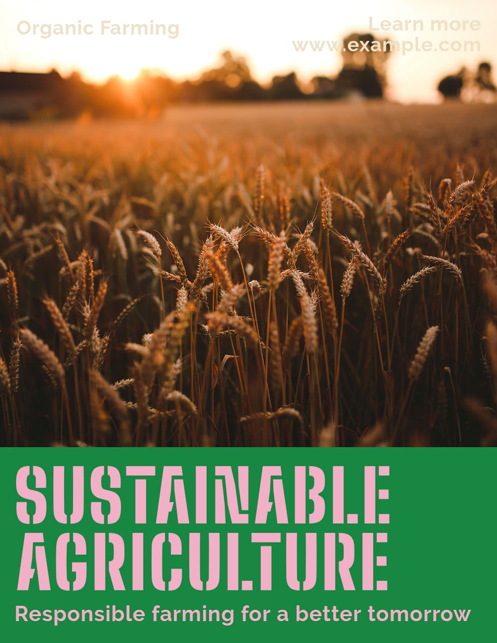 Sustainable agriculture flyer template, editable | Premium Editable ...