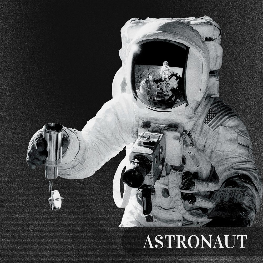 Astronaut Instagram post template, editable | Premium Editable Template ...