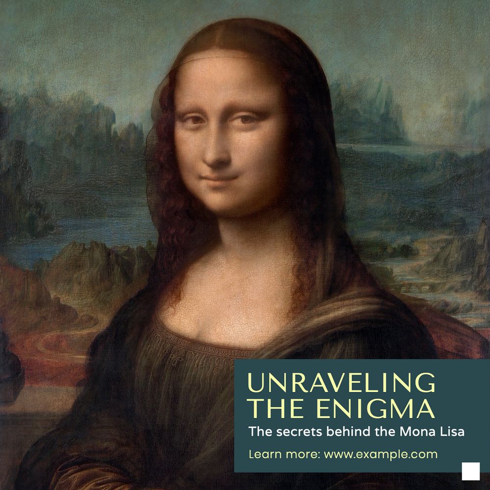 Mona Lisa Instagram post template | Premium Editable Template - rawpixel