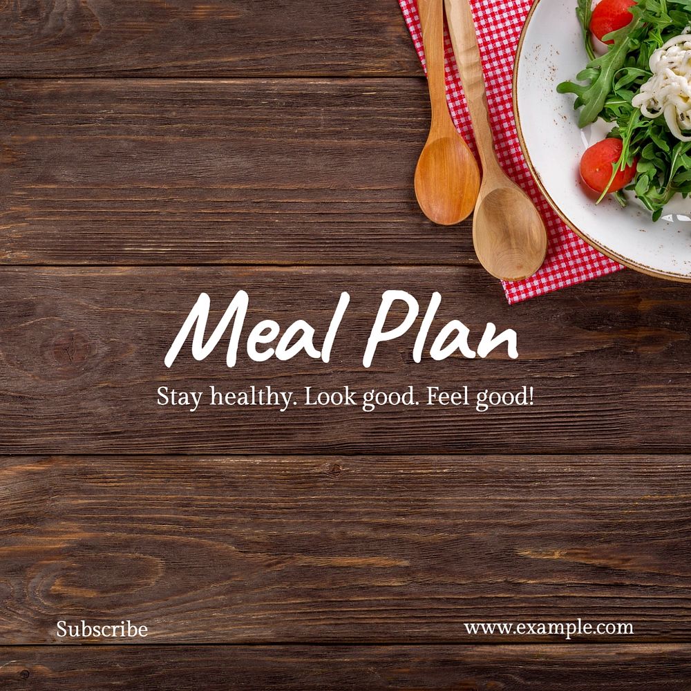 Meal plan Facebook post template | Premium Editable Template - rawpixel