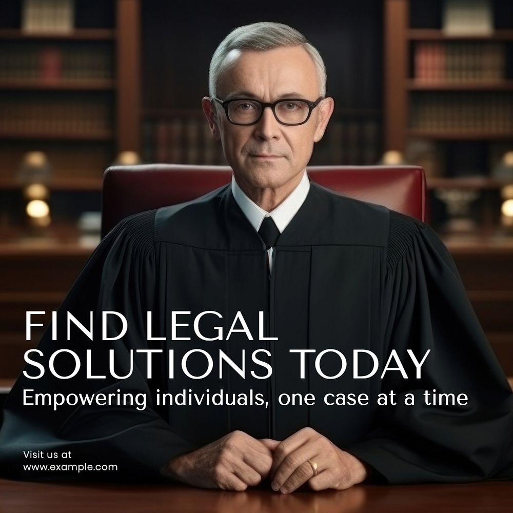Legal advisor Facebook post template | Premium Editable Template - rawpixel